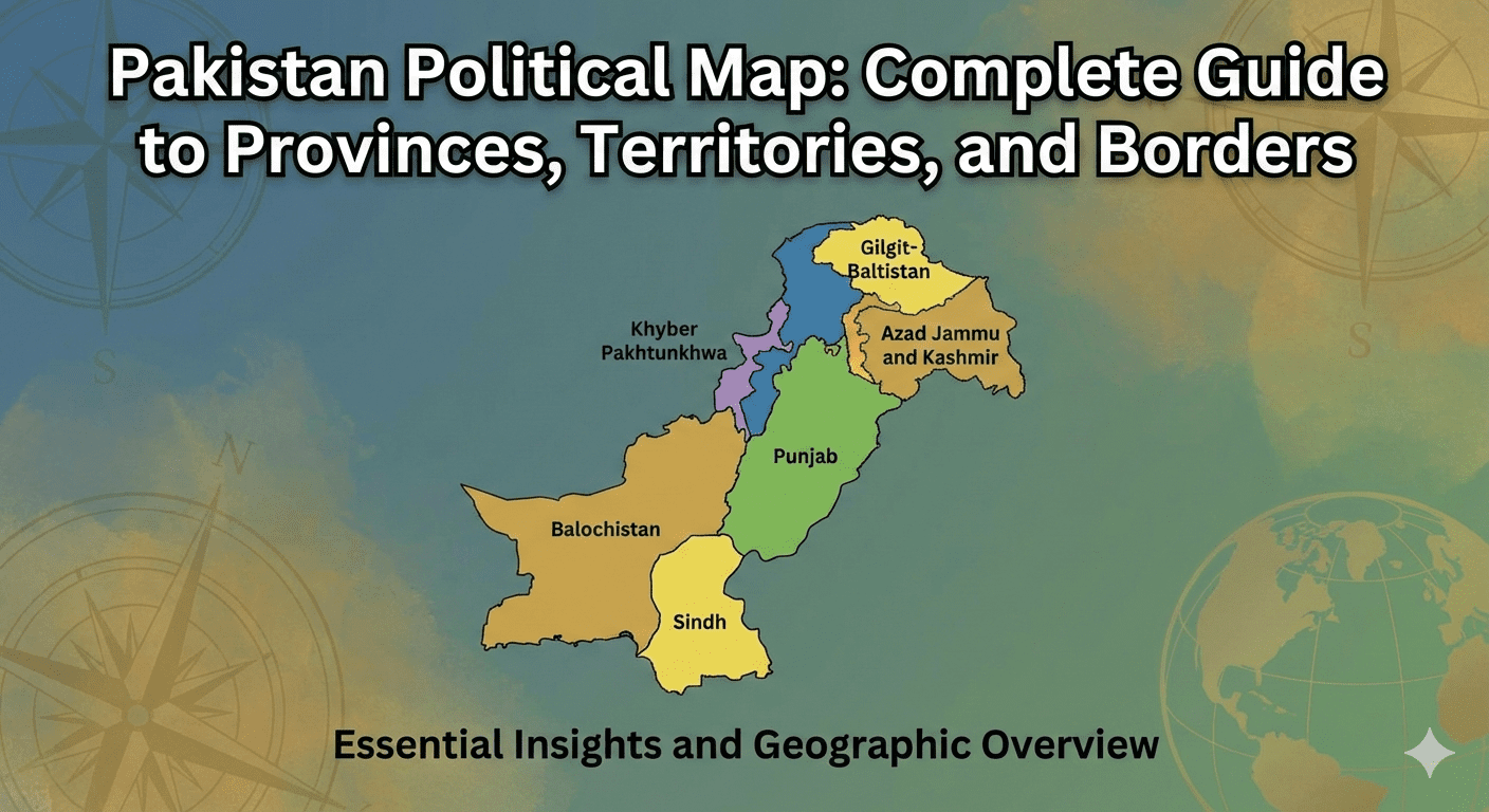 Pakistan Political Map: Complete Guide to Provinces, Territories, and ...